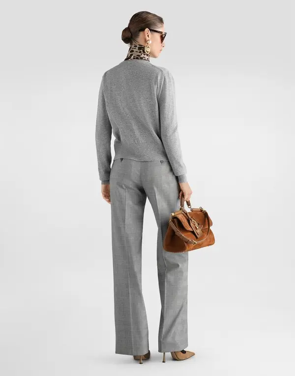 Dolce & Gabbana Cashmere Cardigan Collection Gray