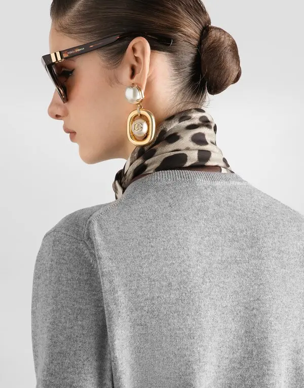 Dolce & Gabbana Cashmere Cardigan Collection Gray