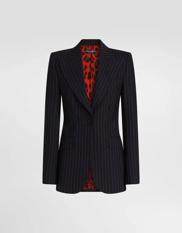 Dolce & Gabbana Turlington Single-breasted Jacket In Pinstripe Wool Collection