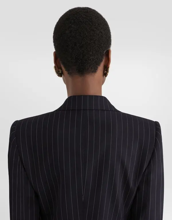 Dolce & Gabbana Turlington Single-breasted Jacket In Pinstripe Wool Collection