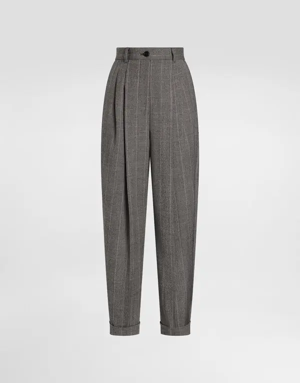Dolce & Gabbana Pinstripe Wool Trousers Collection