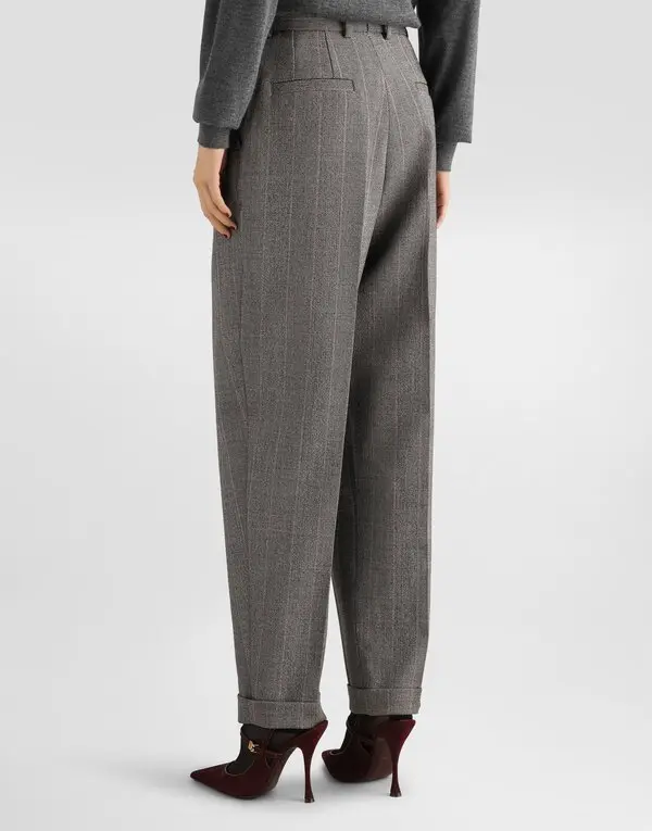 Dolce & Gabbana Pinstripe Wool Trousers Collection