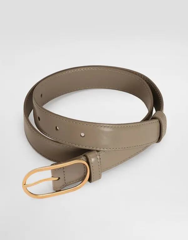 Dolce & Gabbana Calfskin Belt Belts - Beige