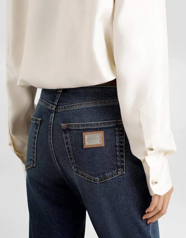 Dolce & Gabbana 5-pocket Denim Trousers Collection Multi-colored