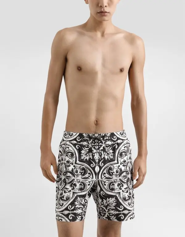 Dolce & Gabbana Majolica-print Swim Boxer Shorts - Multicolor