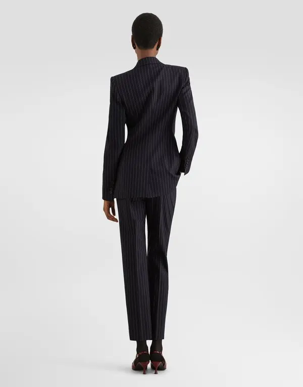Dolce & Gabbana Pinstripe Wool Trousers Collection