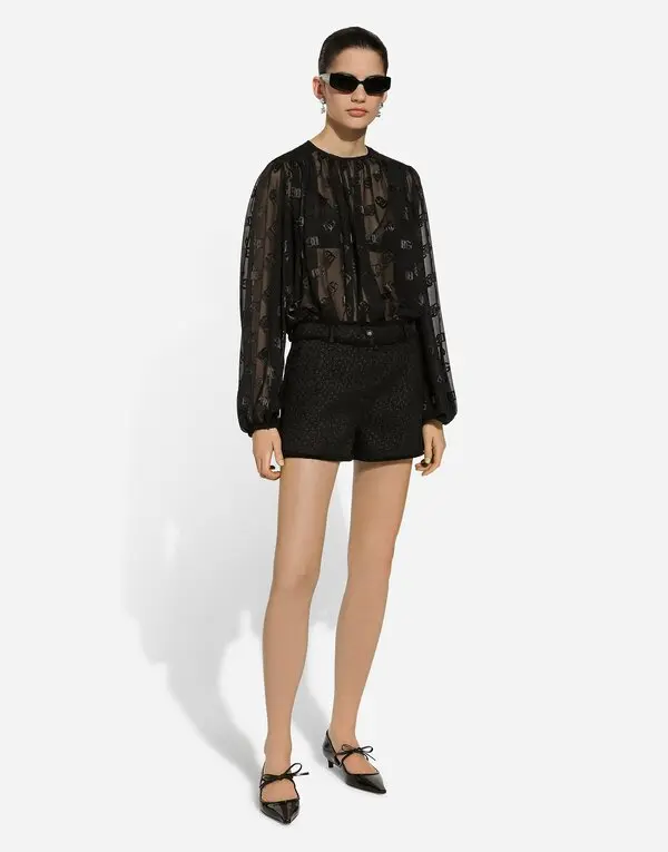 Dolce & Gabbana Raschel Tweed Shorts Pants And Shorts