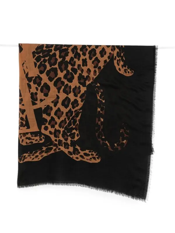 Saint Laurent Printed Wool Foulard