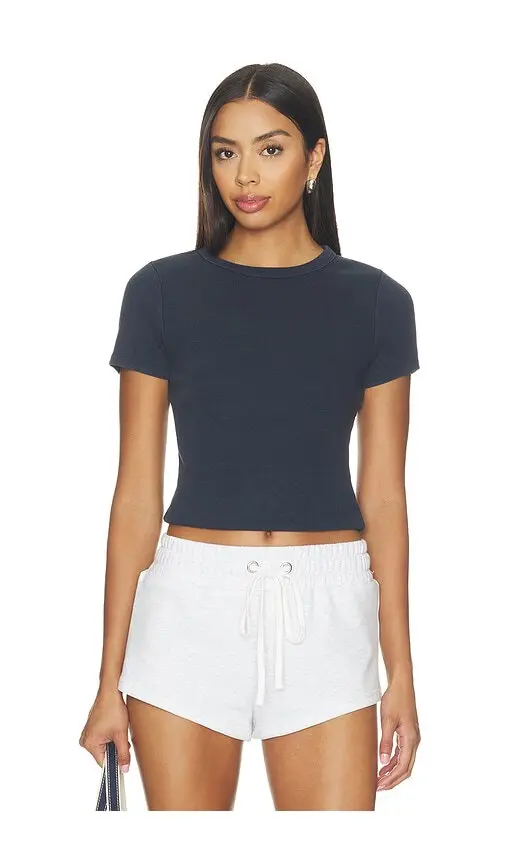Beyond Yoga Rib Baby Tee In . Also