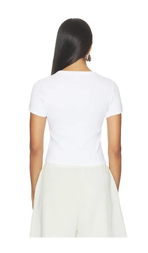 Beyond Yoga Rib Baby Tee In . Also