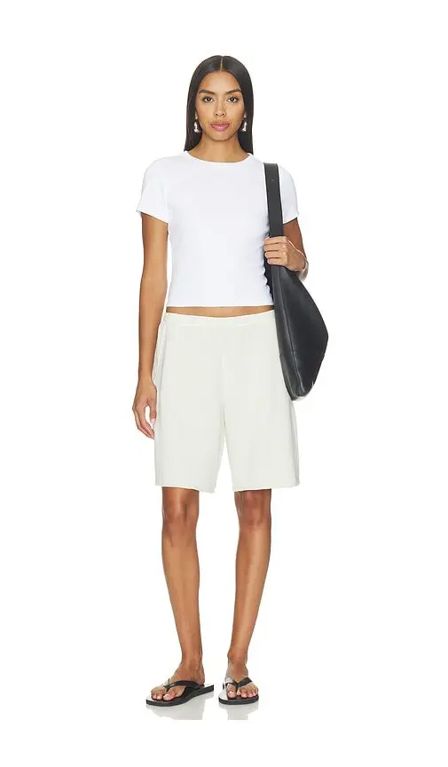 Beyond Yoga Rib Baby Tee In . Also