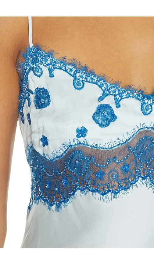 ASTA RESORT Arlette Hand Beaded Mini Dress In . Also