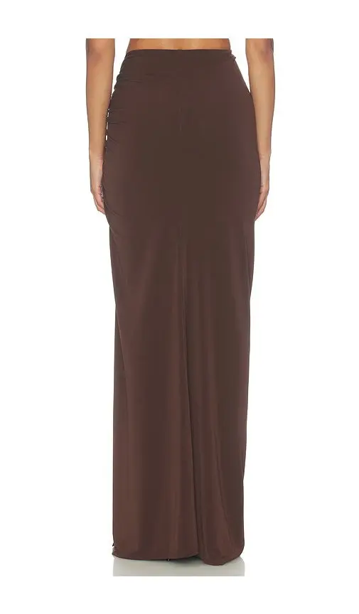 SID NEIGUM Floor Length Gathered Belt Skirt In . Also