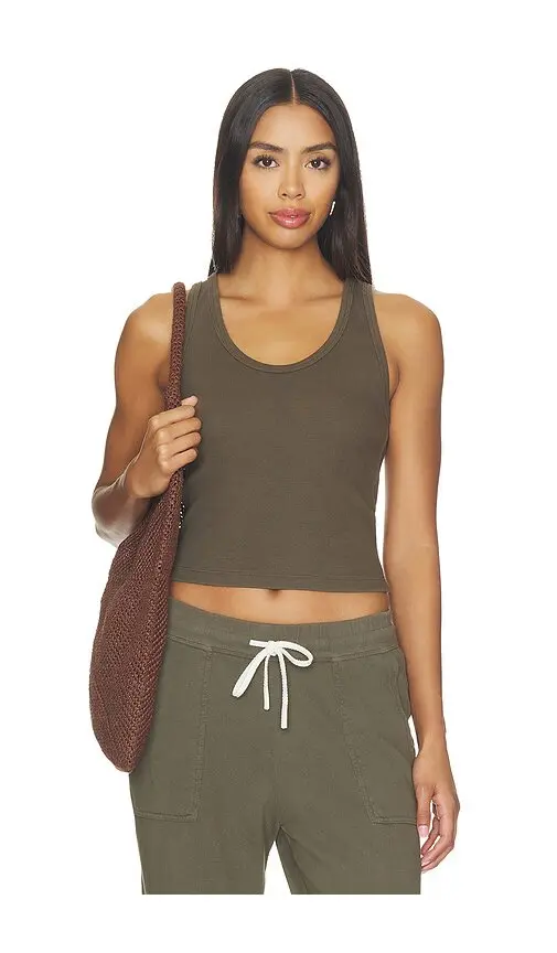 PERFECTWHITETEE Blondie Structured Rib Bra Friendly Tank In . Also