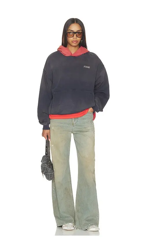 FOUND Distressed Logo Hoodie