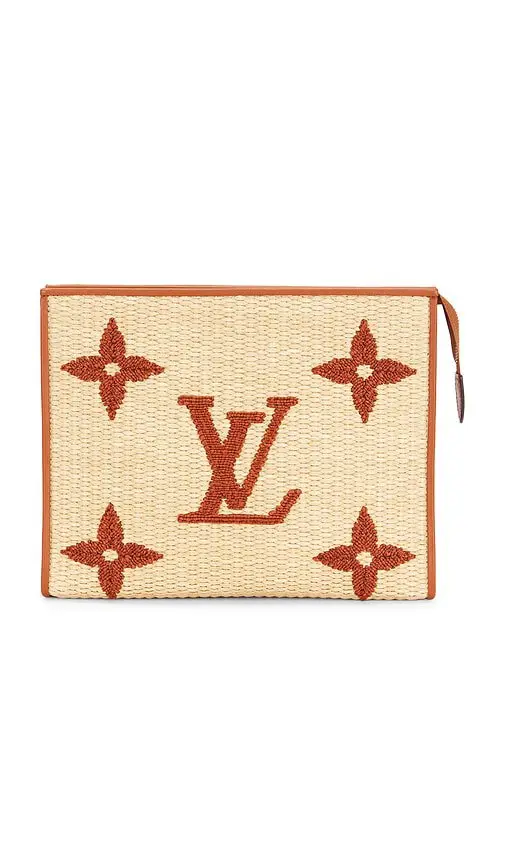 FWRD RENEW Louis Vuitton Monogram Giant Raffia Toiletry Pouch 26