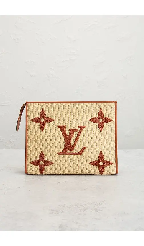FWRD RENEW Louis Vuitton Monogram Giant Raffia Toiletry Pouch 26