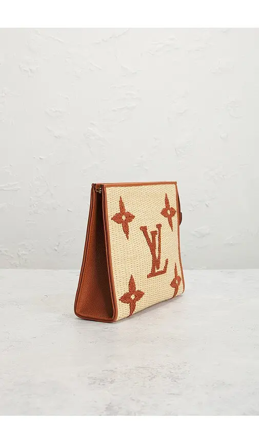 FWRD RENEW Louis Vuitton Monogram Giant Raffia Toiletry Pouch 26