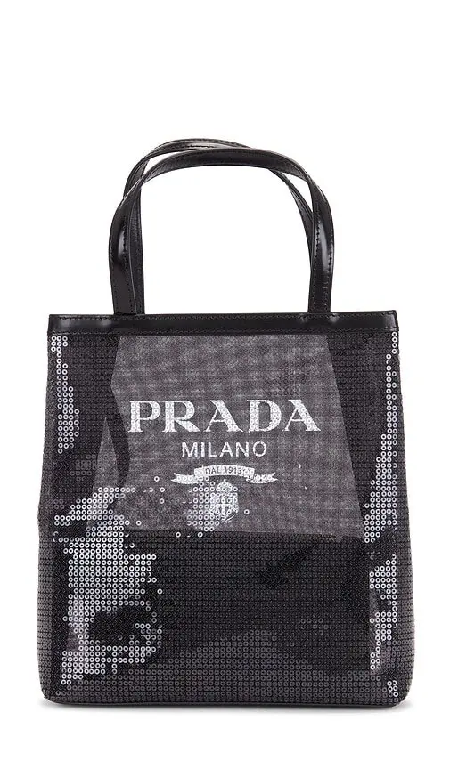 FWRD RENEW Prada Rete Paillettes Tote Bag