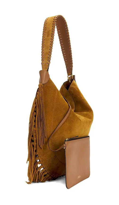 Isabel Marant Étoile Oskan Hobo Soft Zip With Fringe