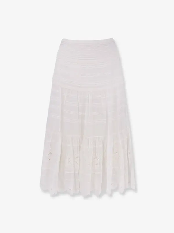 MARANT ETOILE Paoline Organic Cotton Midi Skirt