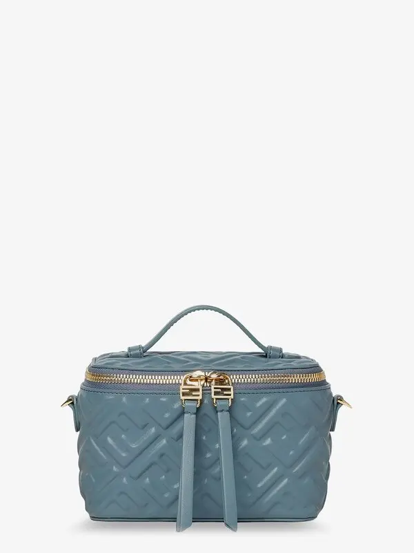 Fendi Vanity Leather Crossbody Bag With Ff Motif