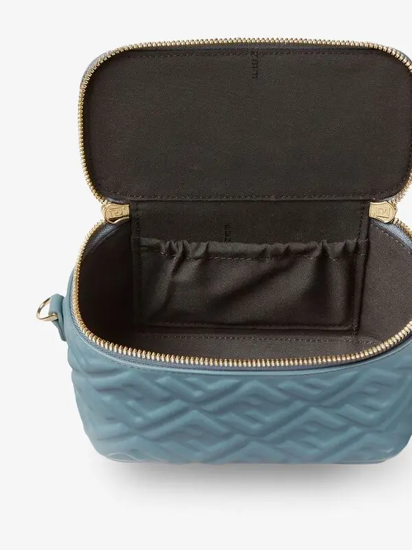 Fendi Vanity Leather Crossbody Bag With Ff Motif
