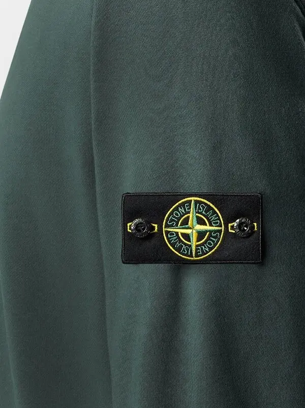 Stone Island Cotton Sweatshirt With Side Logo Patch