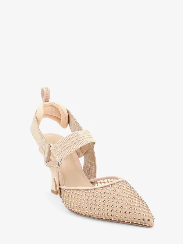 Fendi Colibrì Pumps In Mesh And Suede