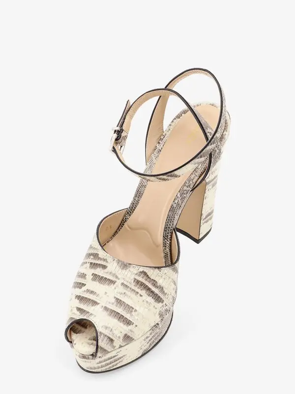 Fendi After 9 Leather Sandals With Tejus Print