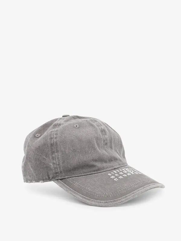 MAISON MARGIELA Cotton Hat With Embroidered Numeric Logo