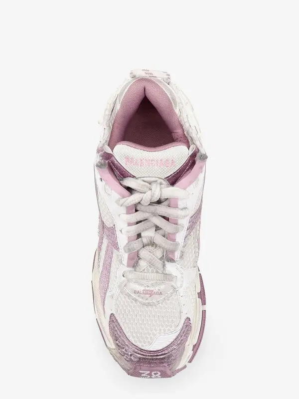 Balenciaga Runner Mesh Sneakers With Glitter Inserts
