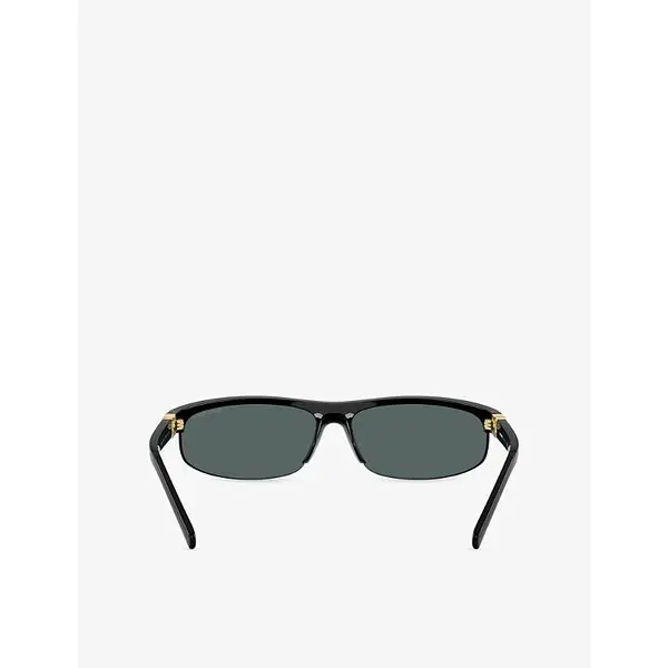 Miu Miu Mu A02sf Oval-frame Injected Sunglasses