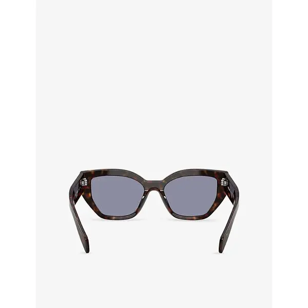 Prada Pr A09s Butterfly-frame Tortoiseshell Acetate Sunglasses