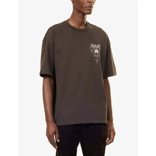 Amiri Lasso Logo-print Cotton T-shirt