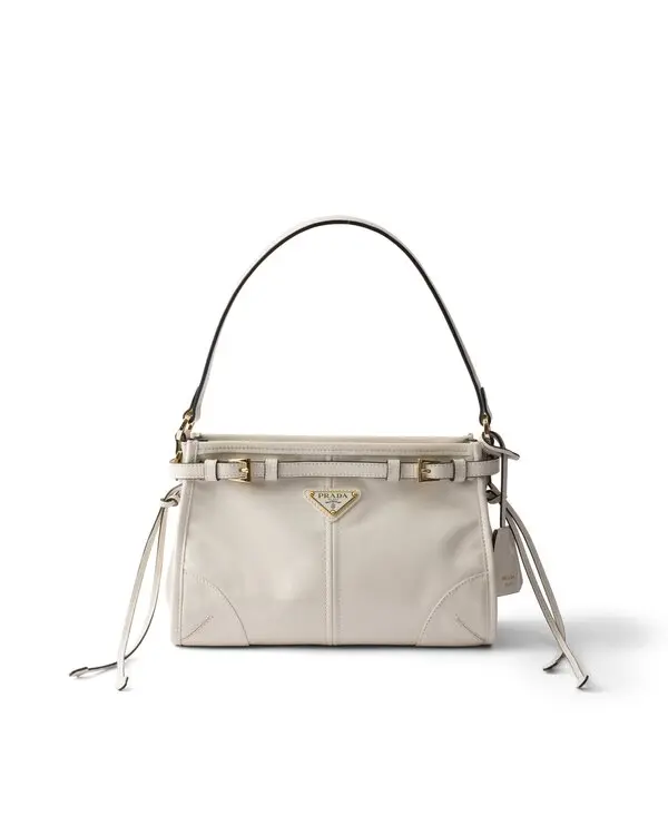 Prada Bonnie Small Leather Handbag - White
