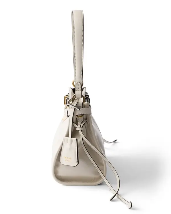 Prada Bonnie Small Leather Handbag - White