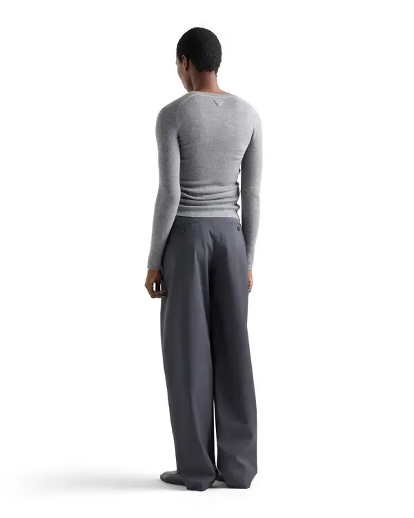 Prada Ribbed Cashmere Cardigan