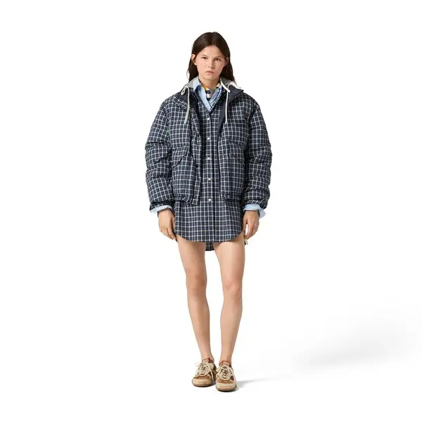 Miu Miu Checked Flannel Shirt