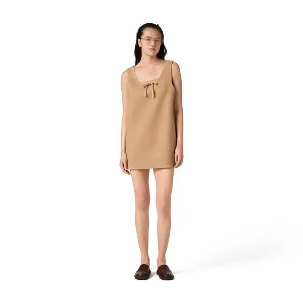 Miu Miu Waxed Double Wool Dress