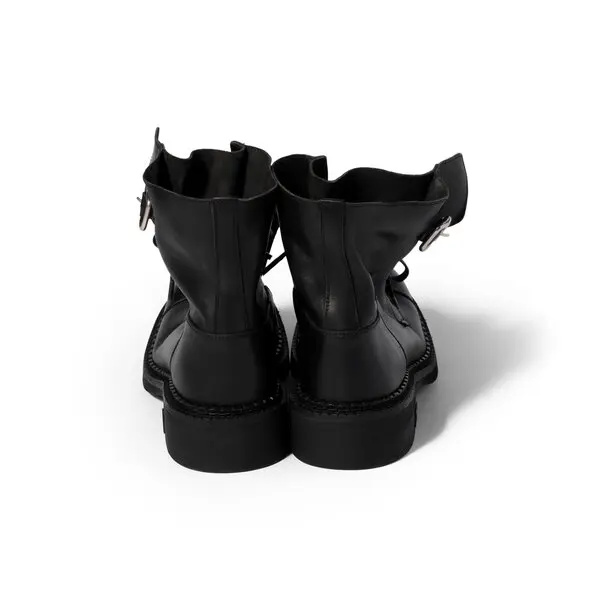 Miu Miu Leather Lace-up Booties