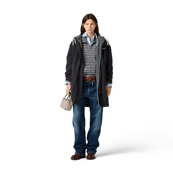 Miu Miu Single-breasted Pongé And Fleece Caban Jacket