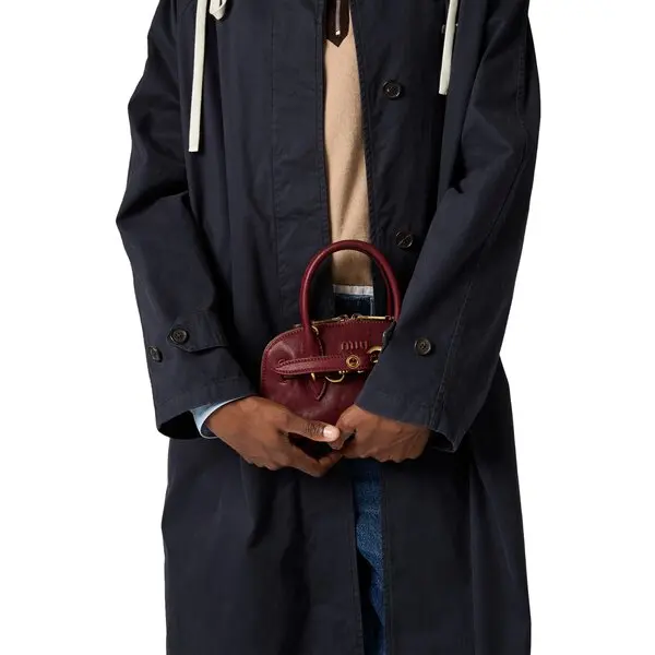 Miu Miu Single-breasted Washed Gabardine Coat