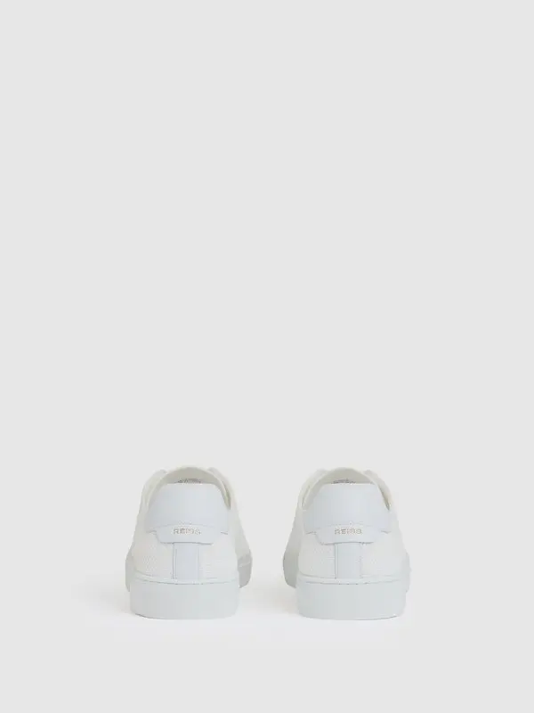 REISS Finley Knitted Low-top Trainers