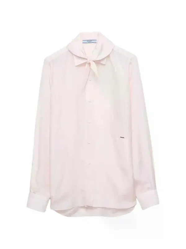 Prada Silk Poplin Shirt - Pink