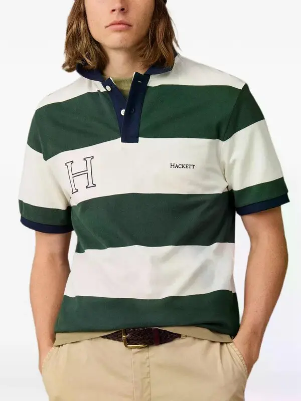 HACKETT LONDON Striped Polo Shirt