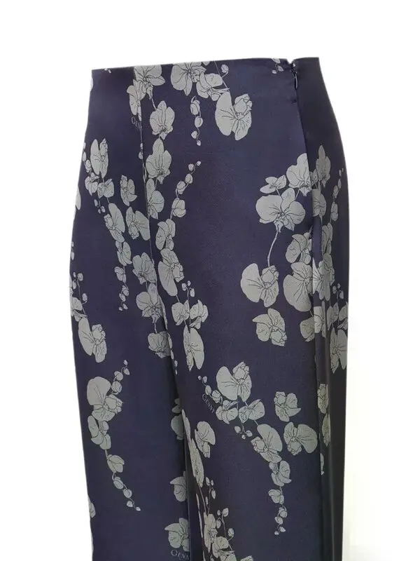 GENNY Floral-print Straight Trousers