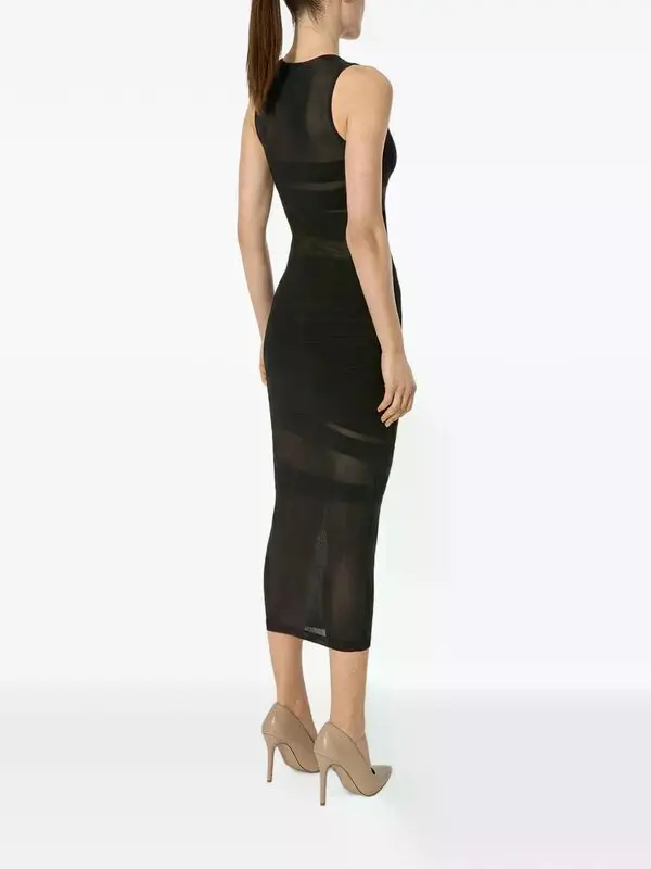 Wolford Sheer-opaque Sleeveless Midi Dress