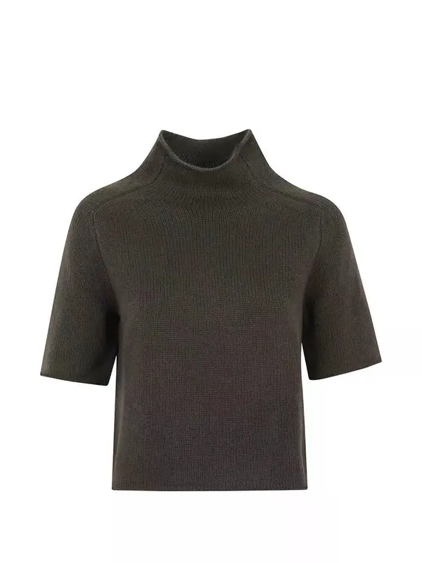 LISA YANG Fride High-neck Short-sleeve Top