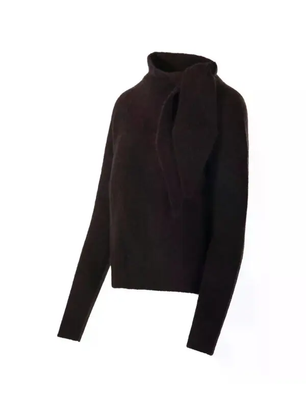 ROBERTO COLLINA Tie-detail Turtleneck Sweater